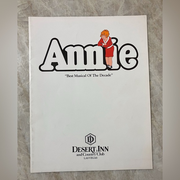 Other | Annie Best Musical Of The Decade Play Program Desert Inn Las ...